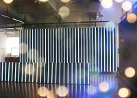 China Custom Wall Mounted Full Color P10mm LED Curtain Screen Panel 7000cd/㎡ for sale