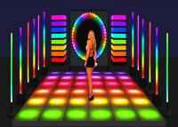 China Rental Illuminated Floor LED Screen Aluminum SMD P7.2 High Definition Video for sale