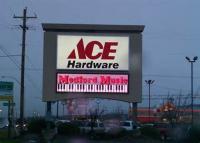China P8mm Moving LED Digital Signage Outdoor Led Message Board With Front Open Service for sale