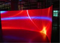 China High Brightness Glass Curved Transparent LED Screen P8 / P6 LED Video Wall for sale