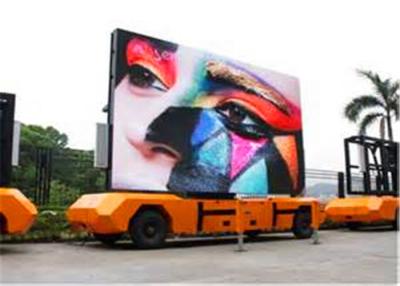 China Movable SMD P8mm Truck Mounted LED Screen Rental LED Display With Steel Structure for sale