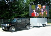 China Movable SMD P8mm Truck Mounted LED Screen Rental LED Display With Steel Structure for sale