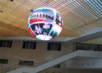 China Professional Sperical P4.8 mm Indoor Full Color LED Display Module 220V / 110V for sale