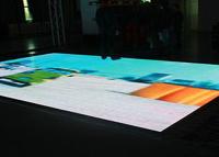 China Full Color P9mm Interactive Floor Led Display With 140°Viewing Angle for sale