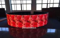 China Indoor IP30 P2.9 300W/㎡ 1500 Nits Curved LED Screen for sale