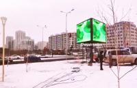 China SMD3535 500W/M2 Pole Mounted LED Billboard DVI Graphics for sale