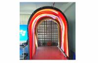 China DVI 1000cd/m2 Curved LED Video Screen YUV P4mm Flexible Soft for sale
