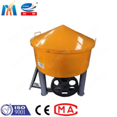 China Straw Milling Grout Mixer Machine KEMING Pan Mixer With Wheels Blades for sale