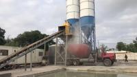 China Advanced HZS Concrete Batching Plant with Customized 50Hz Frequency for sale