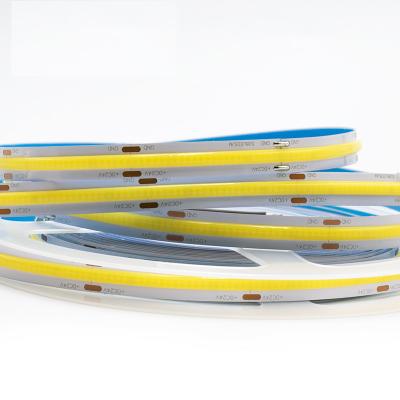 China Daylight 4000K Cob Led Tape 10mm 90RA Led Strip Lights Without Dots for sale