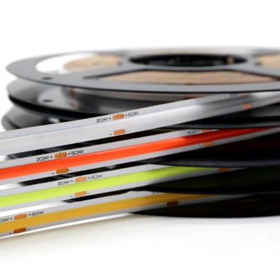 China 14W Single Color Led Strip FCOB 10mm Blue Led Strip Lights 480LEDs/M for sale