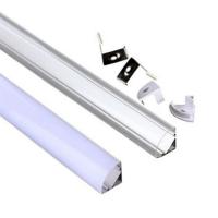 China Width 10mm 2835 Led Strip Aluminum Channel PVC V Shape Led Channel for sale