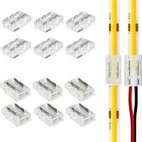 China Width 8mm Led Strip Gapless Connector 5050 Led Strip Light Solderless Connectors for sale