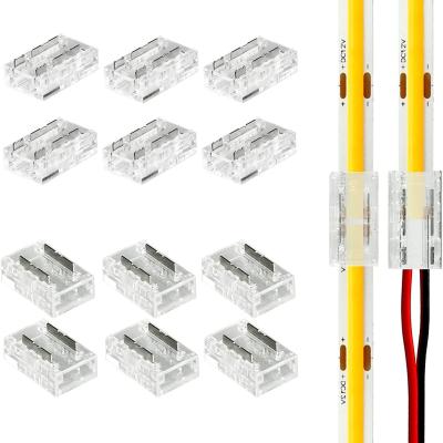 China Width 8mm Led Strip Gapless Connector 5050 Led Strip Light Solderless Connectors for sale