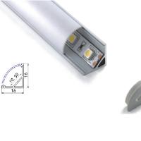 China Width 10mm 2835 Led Strip Aluminum Channel PVC V Shape Led Channel for sale