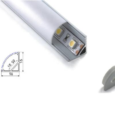 China Width 10mm 2835 Led Strip Aluminum Channel PVC V Shape Led Channel for sale