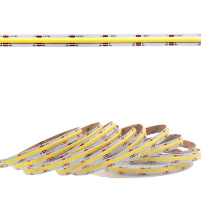 China CCT 5m Led Cob Strip Light IP20 Dual Color Led Strip 576 Leds/M for sale