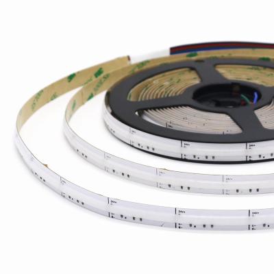 China 5m 24v RGB COB LED Strip Light  630 Chips Cob Rgb Strip 10mm Flexible for sale