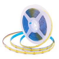 China Uniform Lighting Efficiency COB Led Light Strip 24V Chip on FPC Digital Dual Color for sale