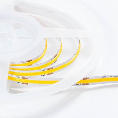 China 24V 5M Flexible COB LED Strip Ribbon Tape Commercial Decor Lighting for sale