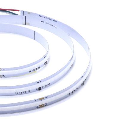 China 1440lm/M Luminous Flux RGB COB LED Strip 180 Degree Beam Angle for sale