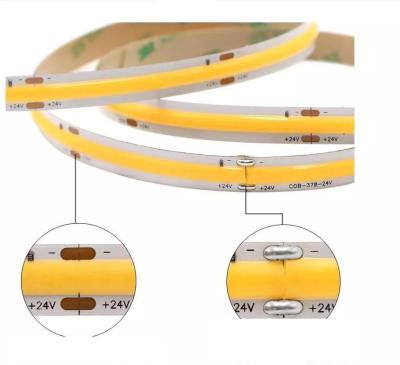 China High Lumen 100lm Flexible COB LED Strip Light Warm White color for sale
