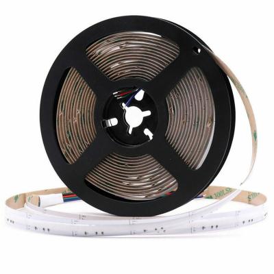 China Color Change 840leds/m 1m-5m RGB COB LED Strip Flexible Dimmable Light Band for sale