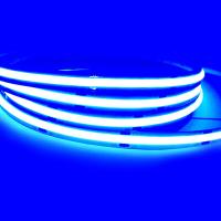 China 384LED 5M Reel 24V Superior Flexible COB LED Strip Blue Color for sale
