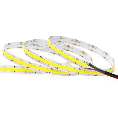 China 2700k 6500k Cct Cob Led Strip 12V 24V Adjustable Light for sale