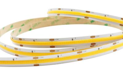 China High Color Efficiency 100LM/W DC12V / 24V Ra90 Cool White Cob Led Strip for sale