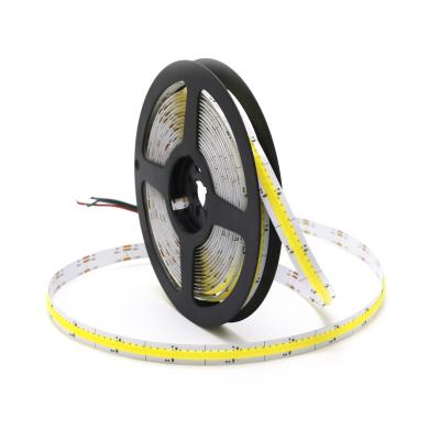 China Dimmable Cob Led Light Strip Cct Cri80 No Dot Led Strip Lights 12v 24v for sale