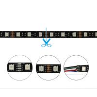 China Ws2812b 10mm Black Pcb Led Strip 5050 14.4W Led Strip Christmas Lights for sale