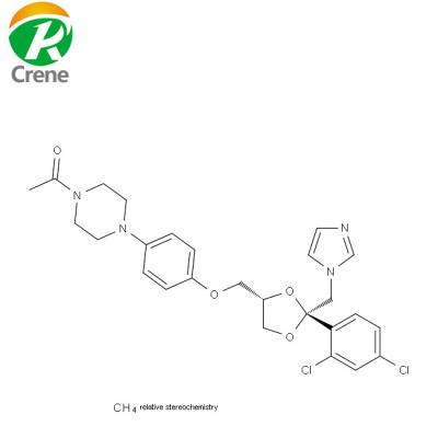 China Ketoconazole 98% Purity CYP17 Inhibitor CAS 65277-42-1 White Crystalline Powder for sale