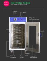 China Stainless Steel 304 Rotating Baking Oven 8 Shelf Commercial Dehydrator Oven for sale
