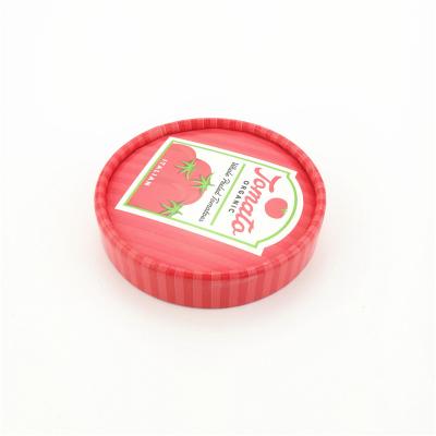 China 1000 pcs single wall/ctn 70mm customized paper small size ice cream paper cup lid color printing lid for sale