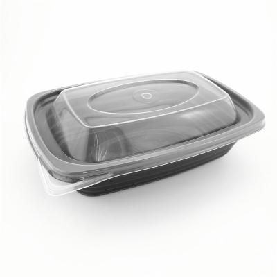 China Single Wall Take Away 800ml PP Material Disposable Food Container Plastic for sale