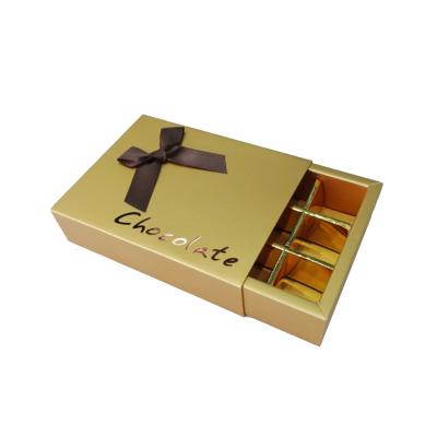 China Wholesale Recycled Materials Chocolate Custom Gold Stamping Romantic Paper Boxes for sale