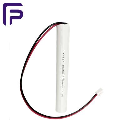 China 2S1P 7.4V 18650 Lithium Ion Battery Pack 3050mAh White For Electronic Equipment for sale