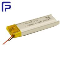 China Rechargeable 601235  Lithium Ion Battery Pack 3.7V 200mAh For Wearable Device for sale
