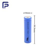 China 14500B 3.7 Volt Lithium Ion Battery , 700mAh Rechargeable Battery PVC Material for sale