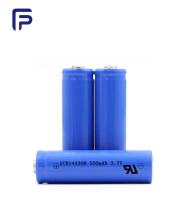 China 14500B 3.7 Volt Lithium Ion Battery , 700mAh Rechargeable Battery PVC Material for sale