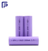 China 18620C Lithium Ion Rechargeable AAA Battery , 3.7V 2000mAh Battery 1.5A for sale