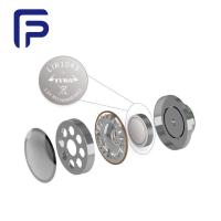 China 500mΩ Resistance Rechargeable Button Battery 3.6V 35mAh PVC Material for sale