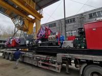 China HTB250 Light Weight Oilfield Vehicle Pump With Flow Rate 13-80m³/H @ Pressure 10-35Mpa for sale