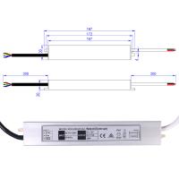 China SAA Certificate Slimline LED Driver 12V 30W Waterproof Constant Voltage IP67 for sale