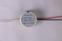 China Round Case Plastic LED Driver Indoor Constant Voltage IP20 For Cabinet Strip Light for sale