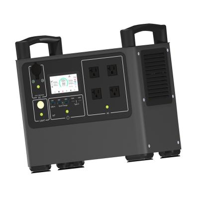 China Portable Power Station 2000w High Power Portable Emergency Energy Storage Power Bank for sale