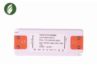 China Mirror Lights 12W Flicker Free LED Driver , Ultralight Plastic Power Supply for sale