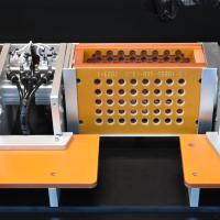 China Flip Fixture Type Cylindrical Battery Spot Welder 18650 Automatic Spot Welder for sale