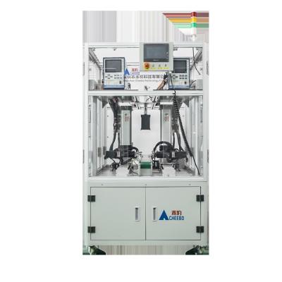 China Lithium Battery Double-Sided Precision Spot Welding Machine Eight Axis Rotating Welding Head for sale